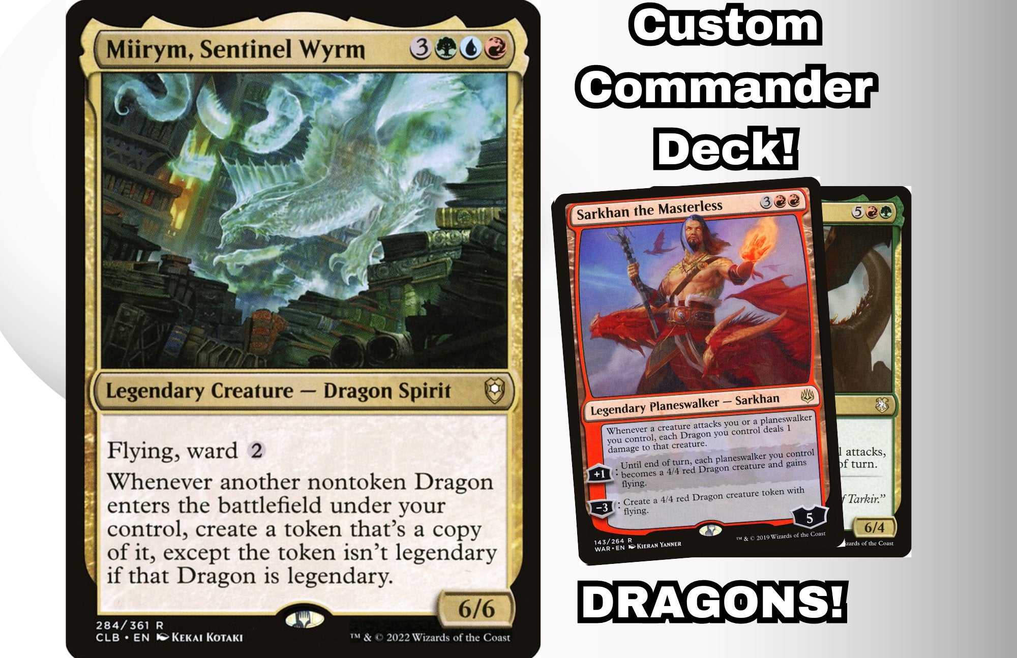 MTG Commander Dragon Deck EDH Deck Miirym, Sentinel Wyrm 100 Magic Car – Moonveil Games