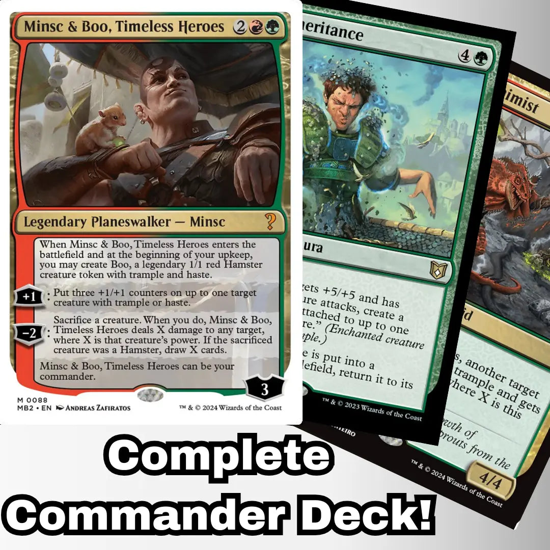 MTG Commander Deck EDH Deck Minsc & Boo, Timeless heroes 100 Magic Car ...