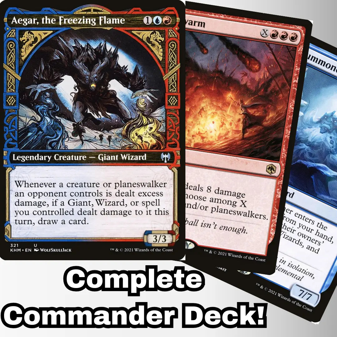 MTG Commander Deck EDH Deck Aegar, the Freezing Flame 100 Magic Cards ...