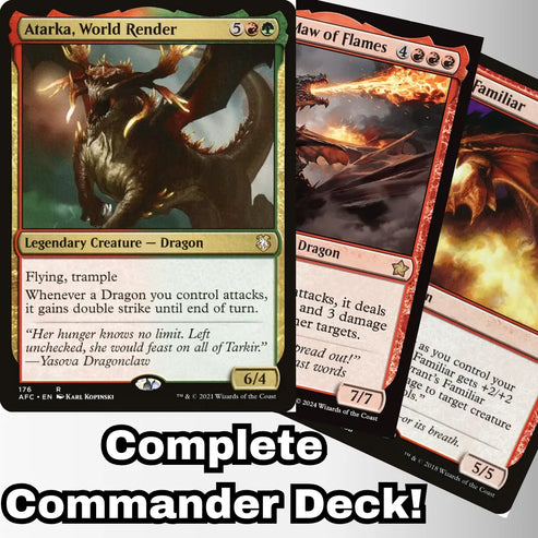 MTG Commander EDH Atarka, World Render 100 Magic Cards Custom ...