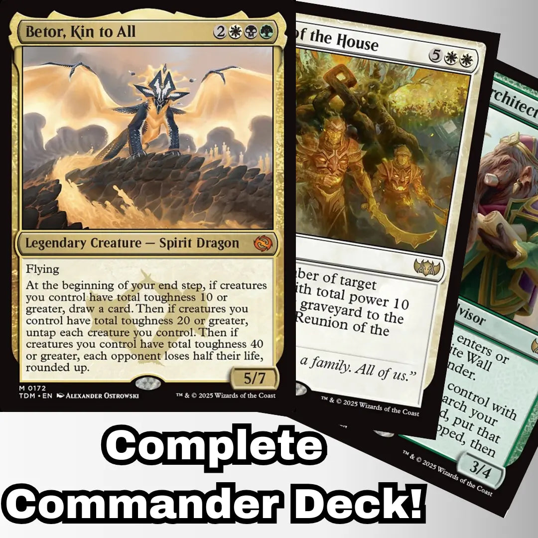 MTG Commander EDH Deck Betor, Kin to All 100 Magic Cards Custom Deck ...