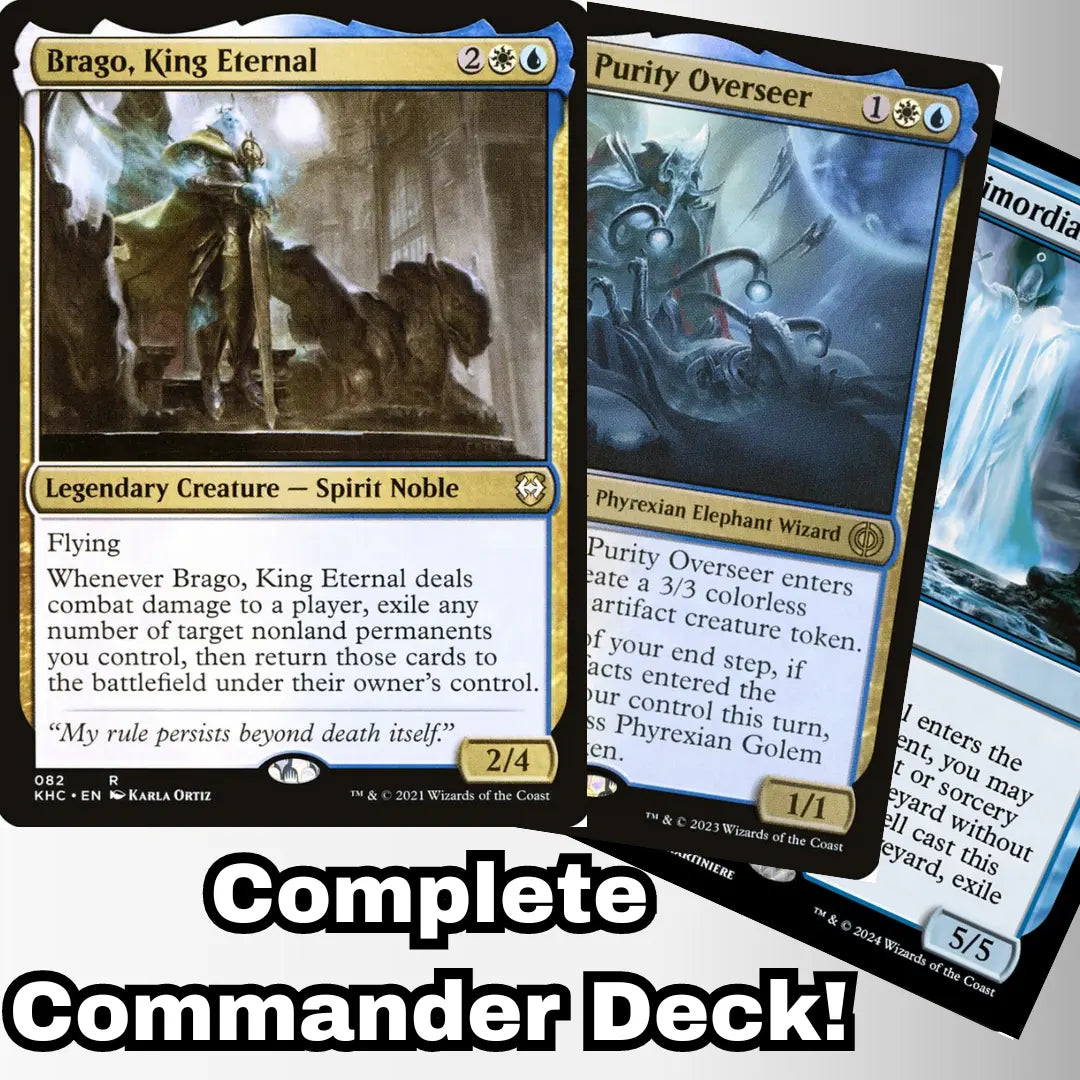 MTG Commander Deck EDH Deck Brago, King Eternal 100 Magic Cards Custom ...