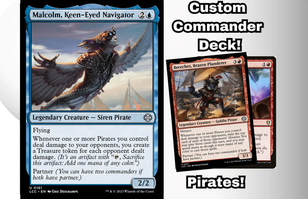 MTG Commander EDH Deck Breeches, Brazen Plunderer & Malcolm, Keen-Eyed ...