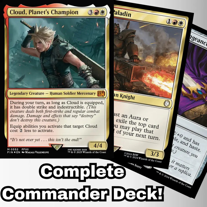 Cloud, Planet's Champion Commander Deck EDH 100 Magic Cards Custom MTG ...