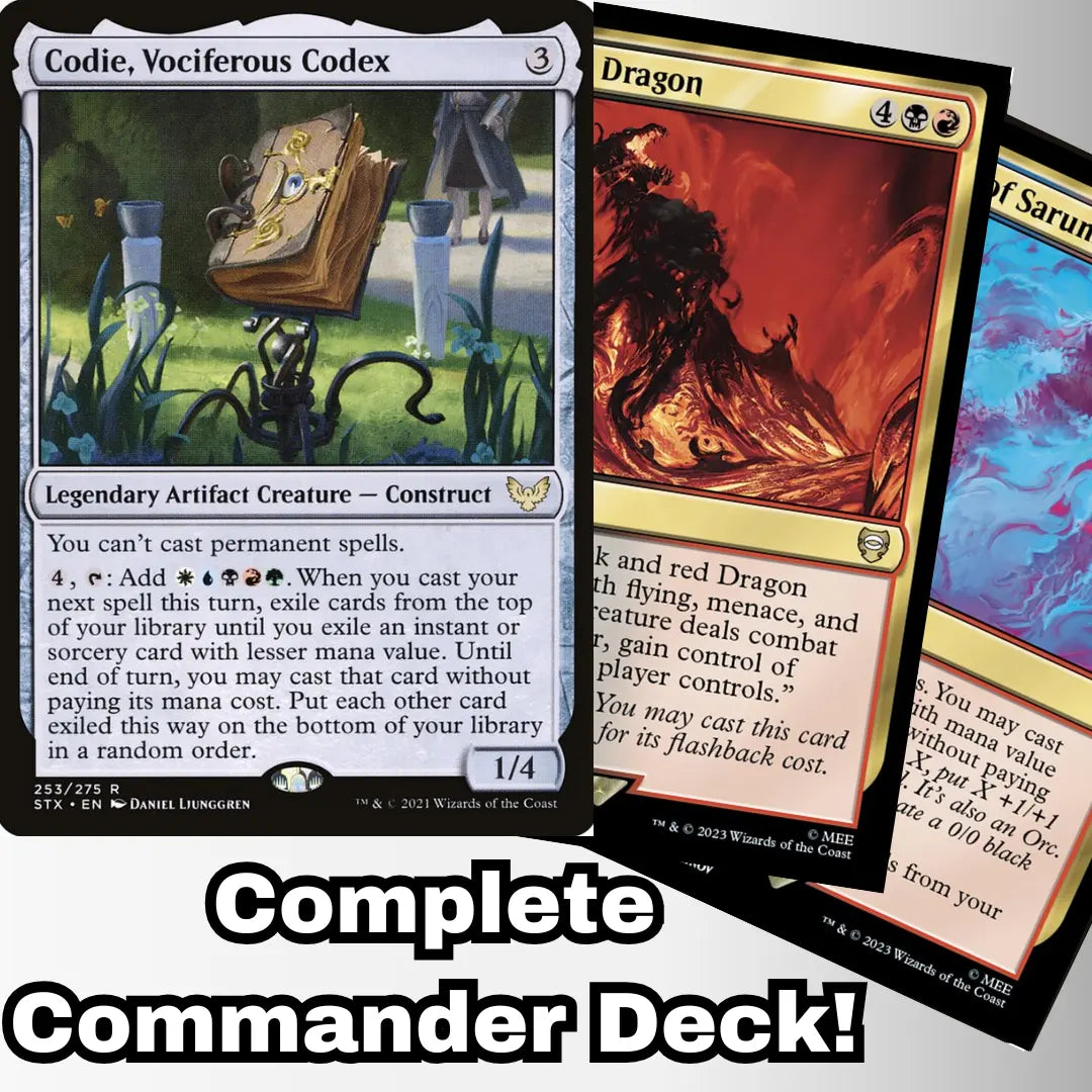 MTG Commander Deck EDH Deck Codie, Vociferous Codex 100 Magic Cards ...