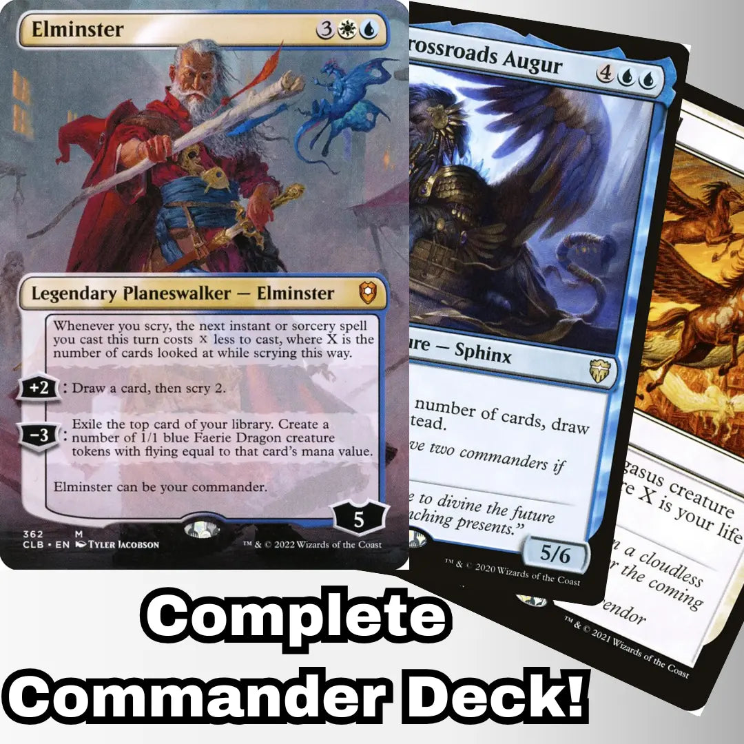 MTG Commander Deck EDH Deck Elminster 100 Magic Cards Custom Deck Scry ...