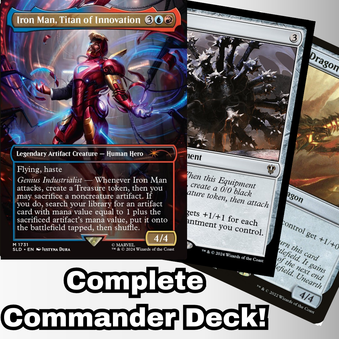 MTG Commander Deck EDH Deck Iron Man, Titan of Innovation 100 Magic Ca ...