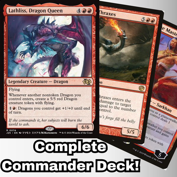 MTG Commander Dragon Deck EDH Deck Lathliss, Dragon Queen 100 Magic Ca – Moonveil Games