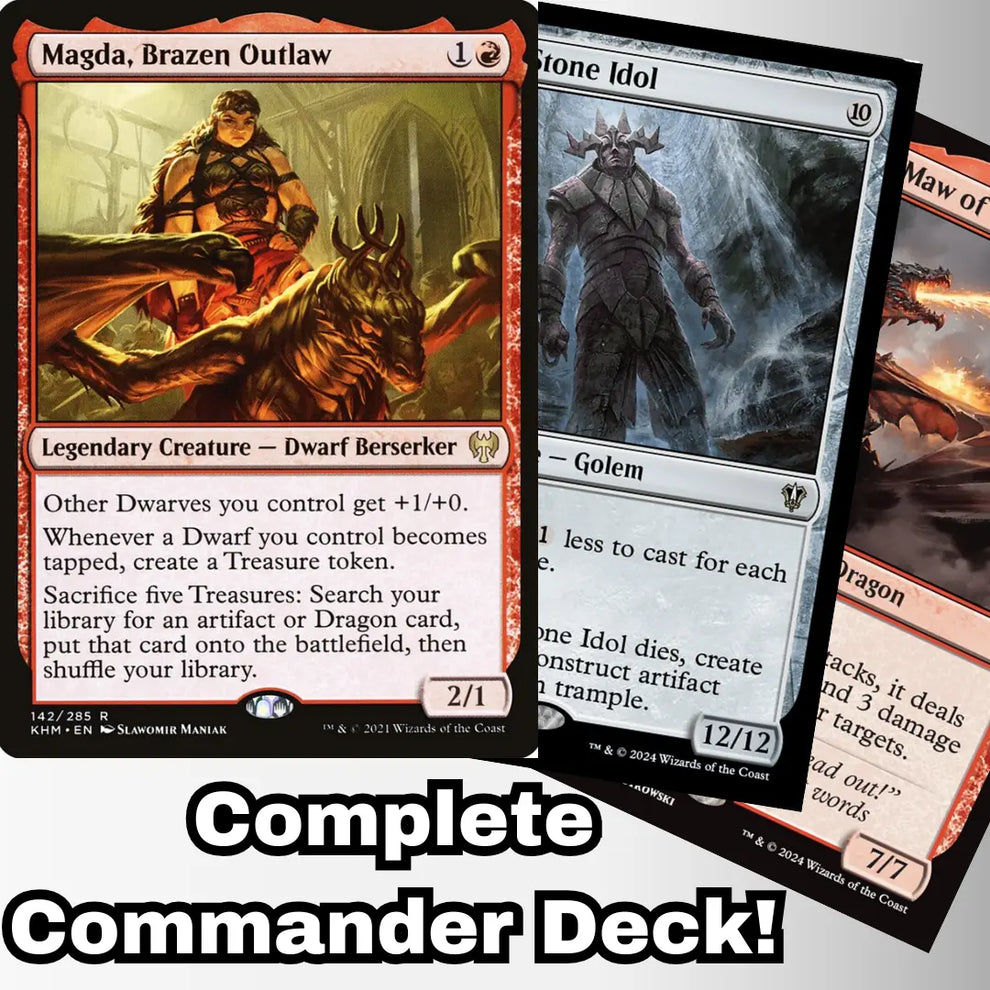 MTG Commander Deck EDH Deck Magda, Brazen Outlaw 100 Magic Cards ...