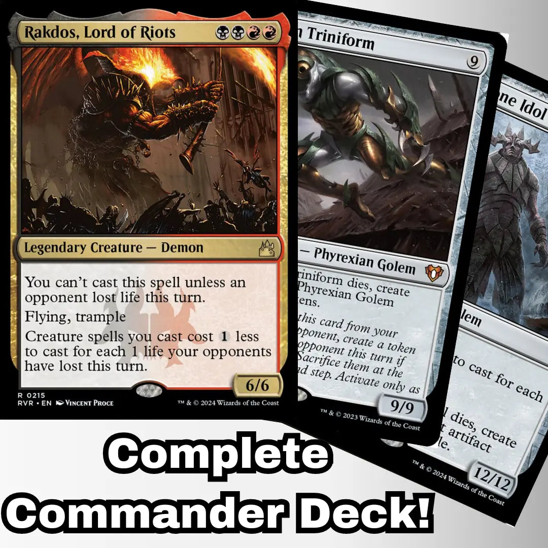 Rakdos, Lord of Riots Commander Deck MTG Custom Deck Magic the ...