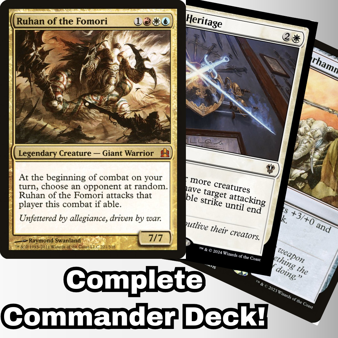 MTG Commander EDH Ruhan of the Fomori 100 Cards Custom Deck R/W/U Volt ...