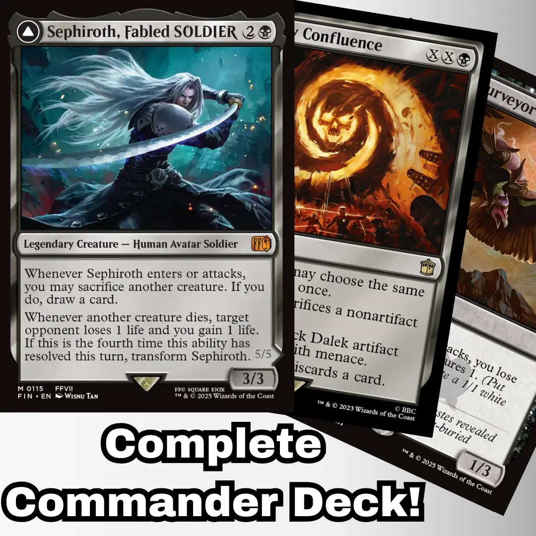 Sephiroth, Fabled SOLDIER Commander Deck EDH 100 Magic Cards Custom De ...