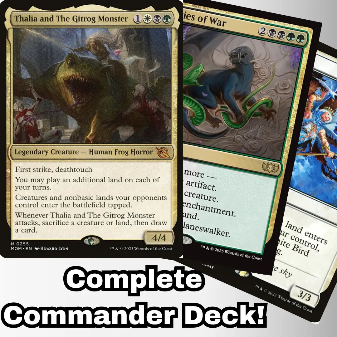 MTG Commander Deck EDH Deck Thalia and The Gitrog Monster 100 Magic ...