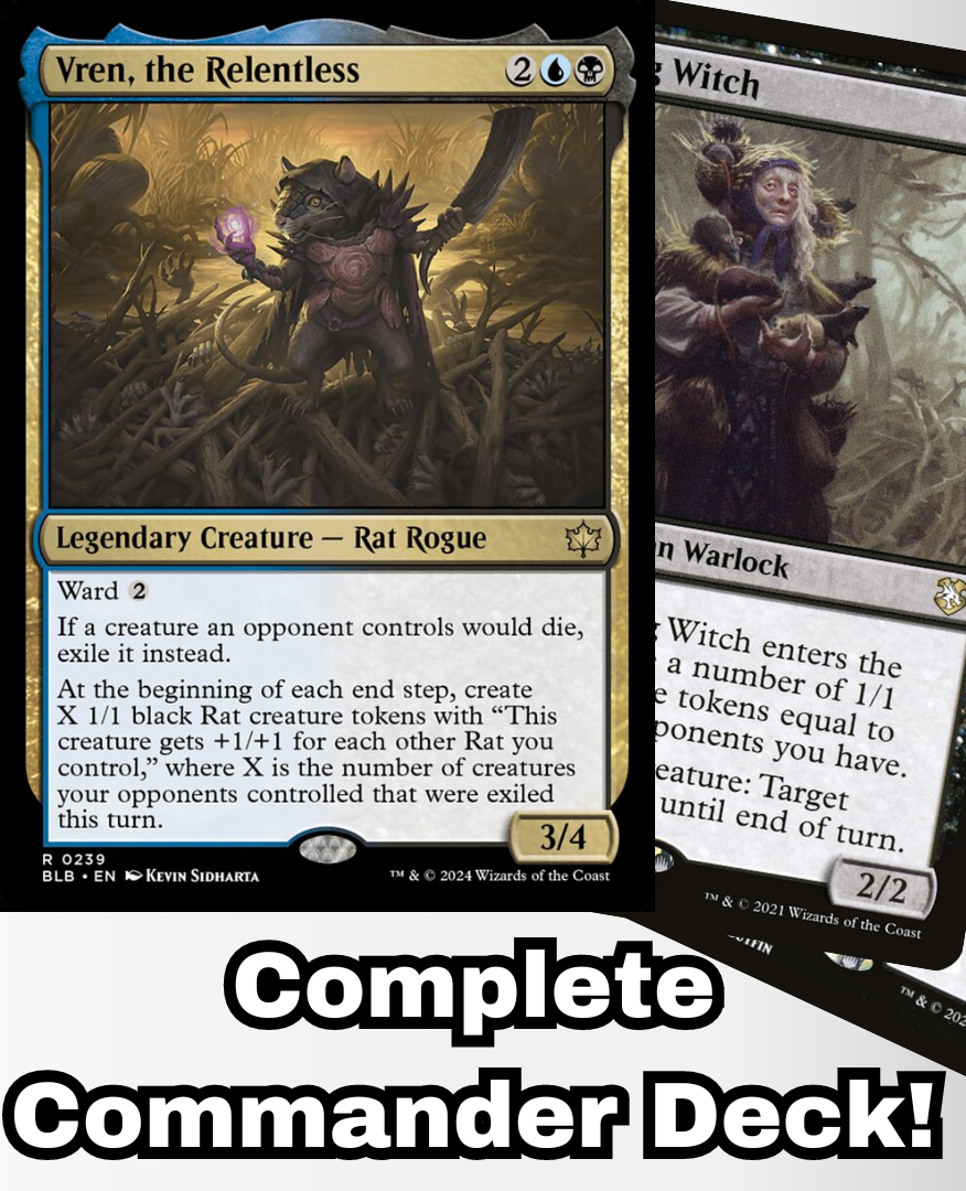 MTG Commander Deck EDH Deck Commander Vren, the Relentless 100 Magic C ...