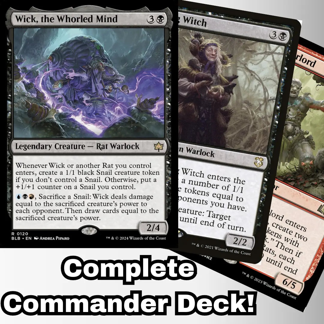 MTG Commander Deck EDH Deck Commander Wick, the Whorled Mind 100 Magic ...