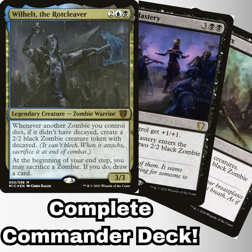 MTG Commander Deck EDH Deck Wilhelt, the Rotcleaver 100 Magic Cards ...