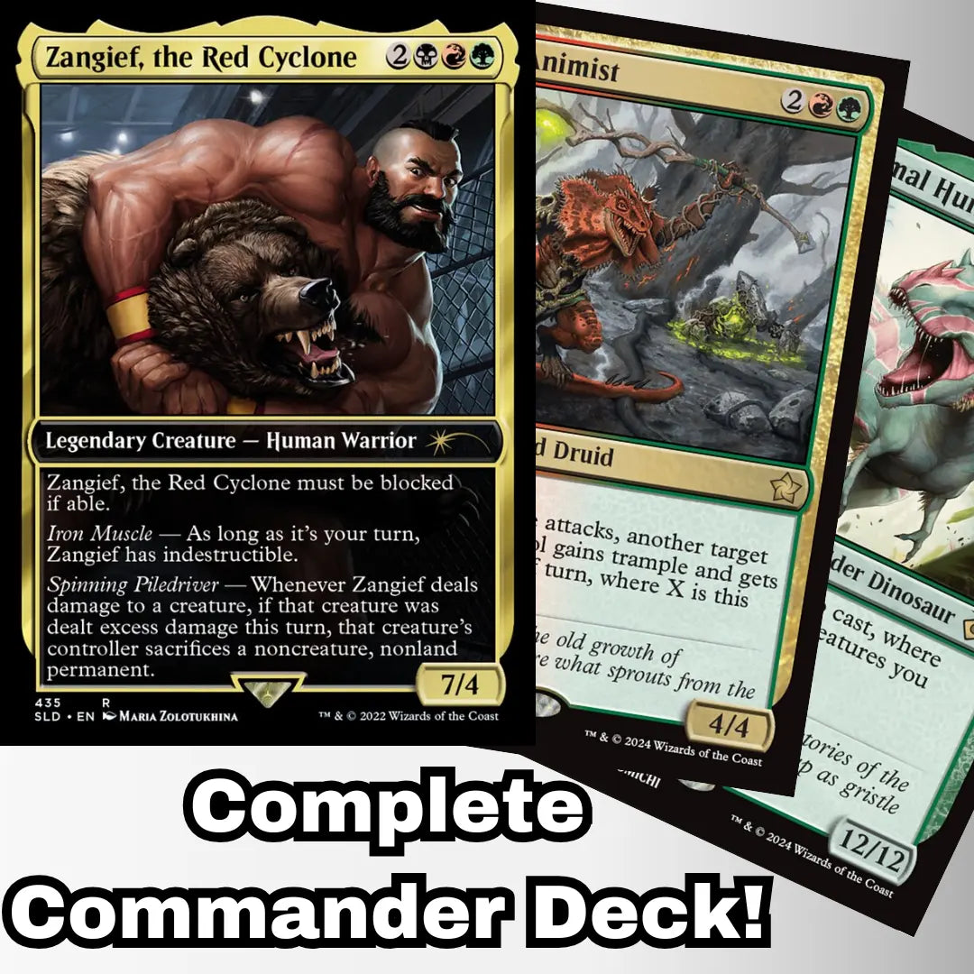 MTG Commander Deck EDH Deck Zangief, the Red Cyclone 100 Magic Cards C ...