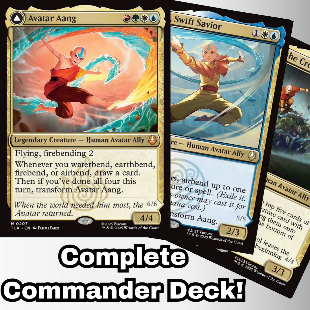 MTG Commander Deck EDH Deck Avatar Aang 100 Magic Cards Custom Deck Av ...