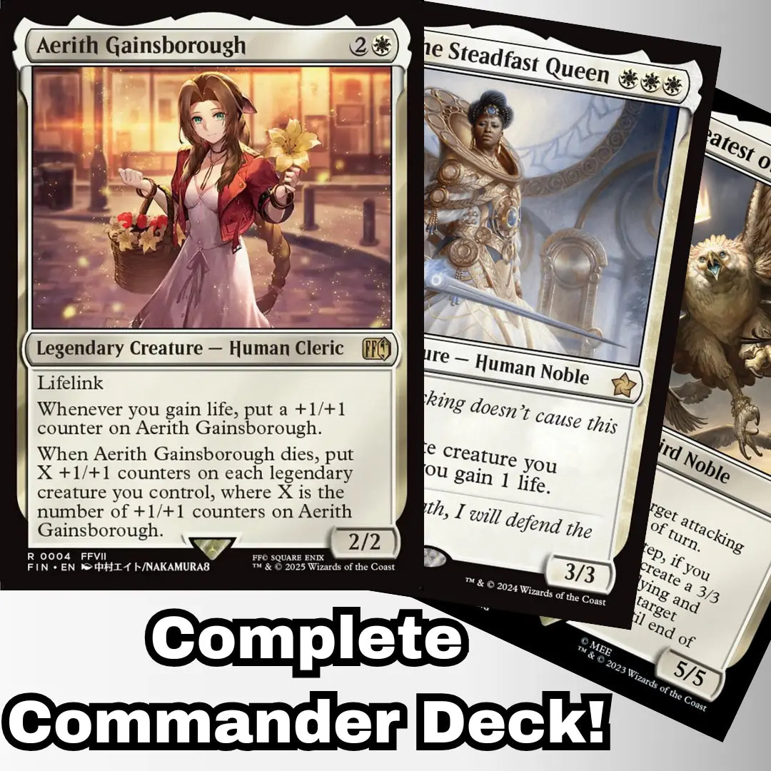 MTG Commander EDH Deck Aerith Gainsborough 100 Magic Cards Custom Deck ...