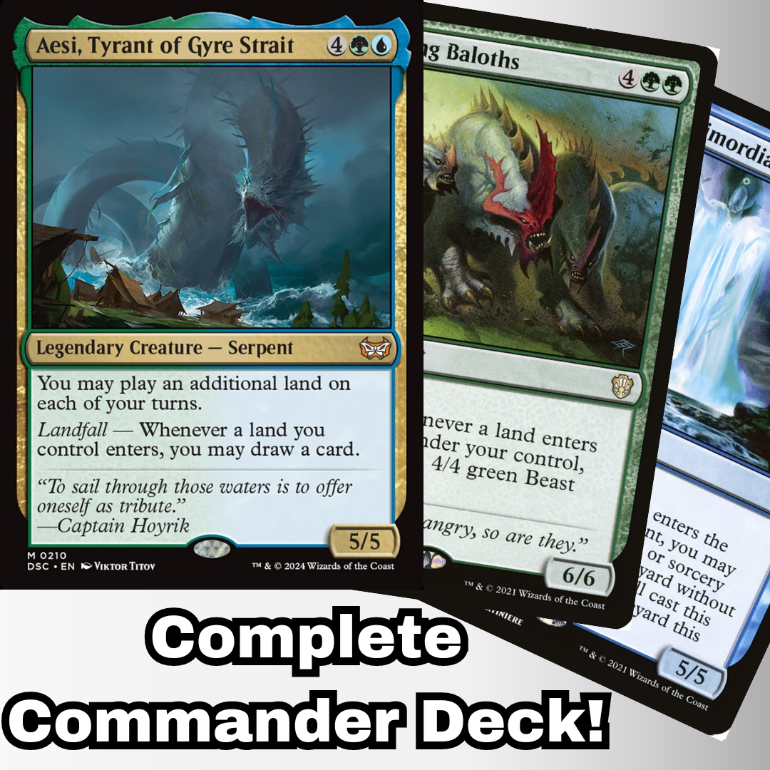 MTG Commander Dragon Deck EDH Deck Aesi, Tyrant of Gyre Strait 100 Mag ...
