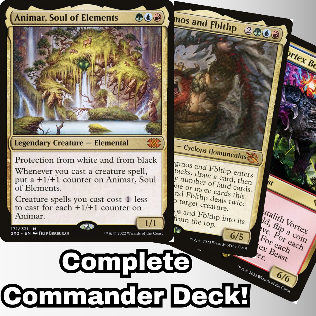 MTG Commander Deck EDH Deck Animar, Soul of Elements 100 Magic Cards C ...