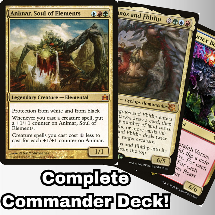 MTG Commander Deck EDH Deck Animar, Soul of Elements 100 Magic Cards C ...