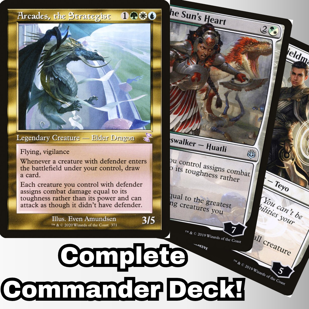 MTG Commander Deck EDH Deck Arcades, the Strategist 100 Magic Cards Cu ...