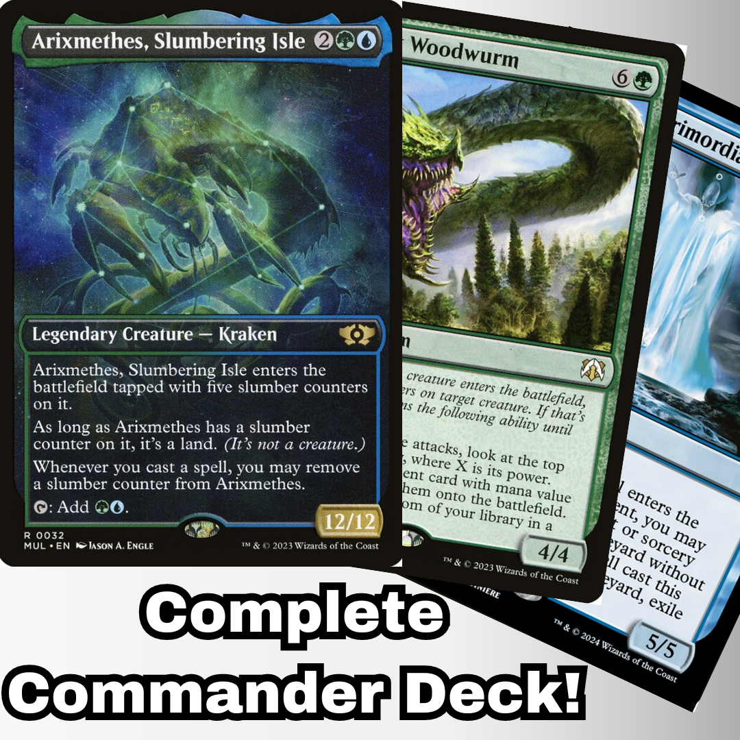 MTG Commander Deck EDH Deck Arixmethes, Slumbering Isle 100 Magic Card ...