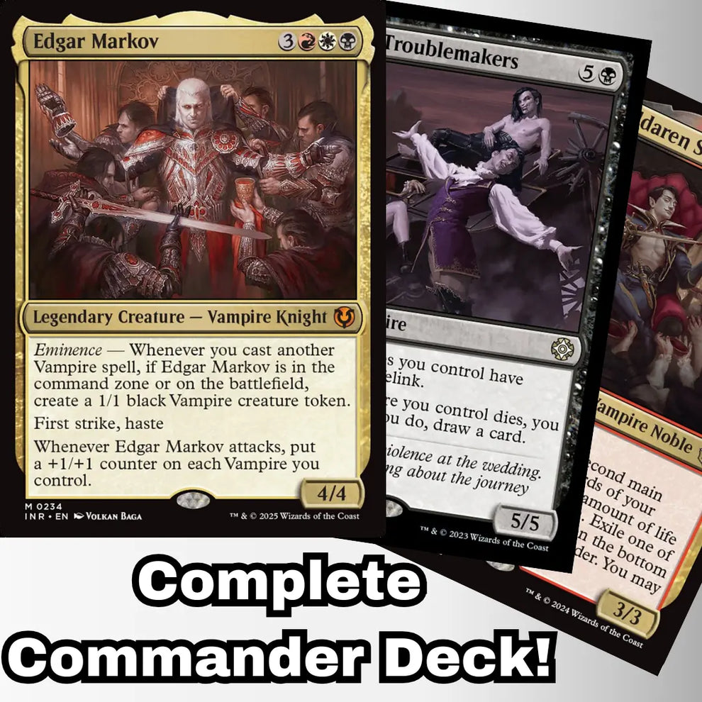 MTG Commander Vampire Deck EDH Deck Edgar Markov 100 Magic Cards Custo ...