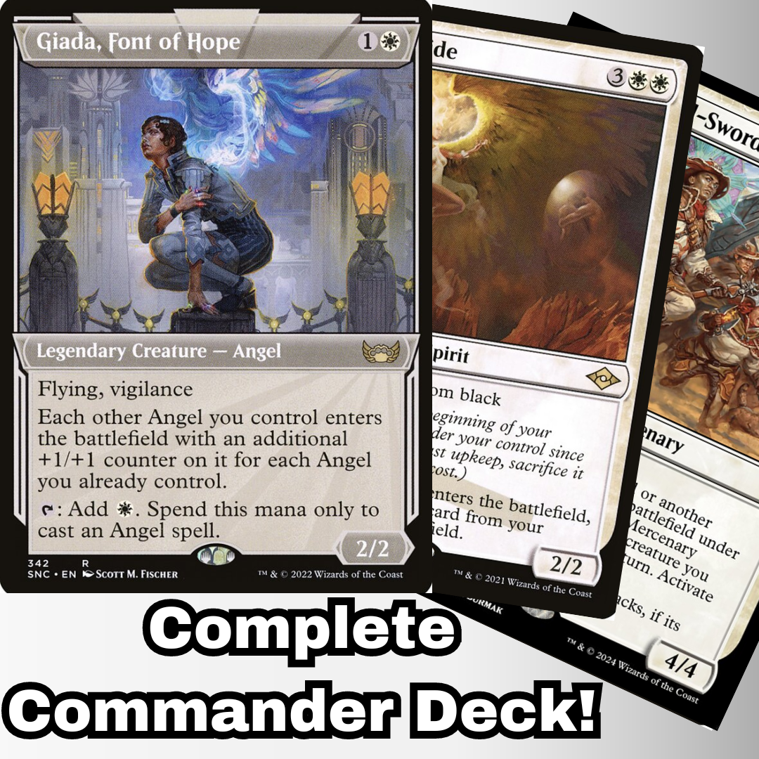 MTG Commander Angel Deck EDH Deck Giada, Font of Hope 100 Magic Cards – Moonveil Games
