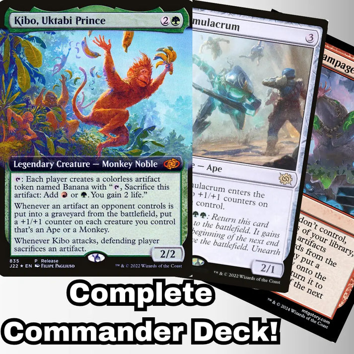 MTG Commander EDH Kibo, Uktabi Prince 100 Magic Cards Custom – Moonveil ...