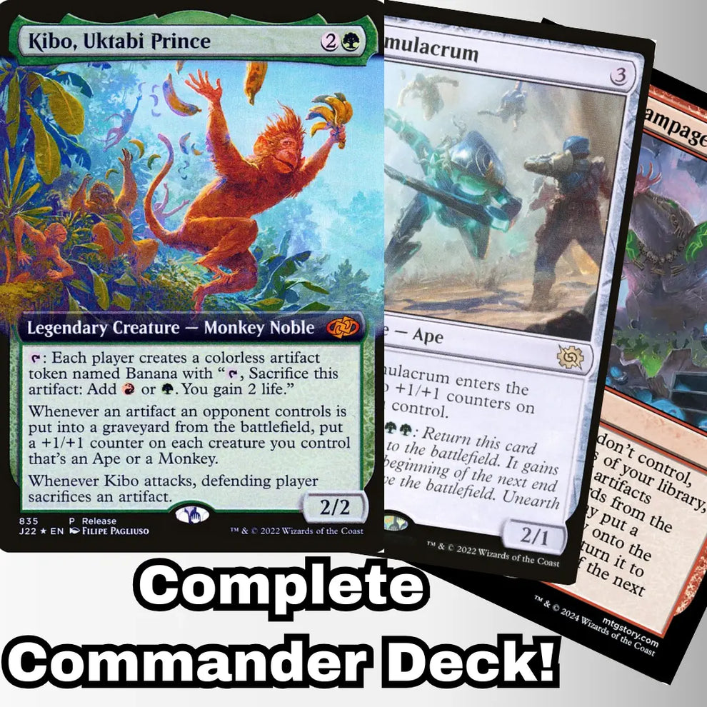 MTG Commander EDH Kibo, Uktabi Prince 100 Magic Cards Custom – Moonveil ...