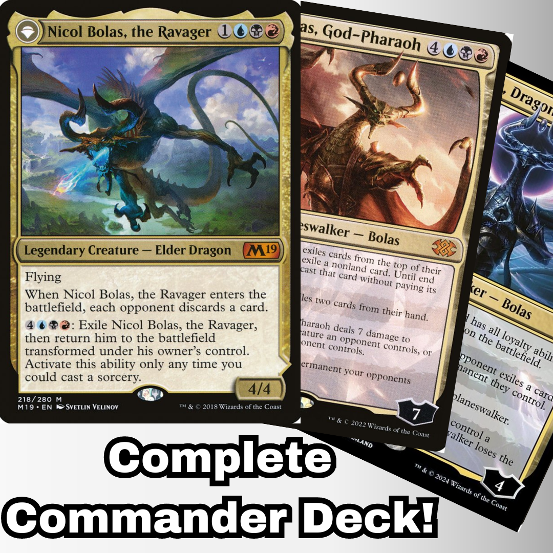 MTG Commander Deck EDH Deck Nicol Bolas, the Ravager 100 Magic Cards C ...