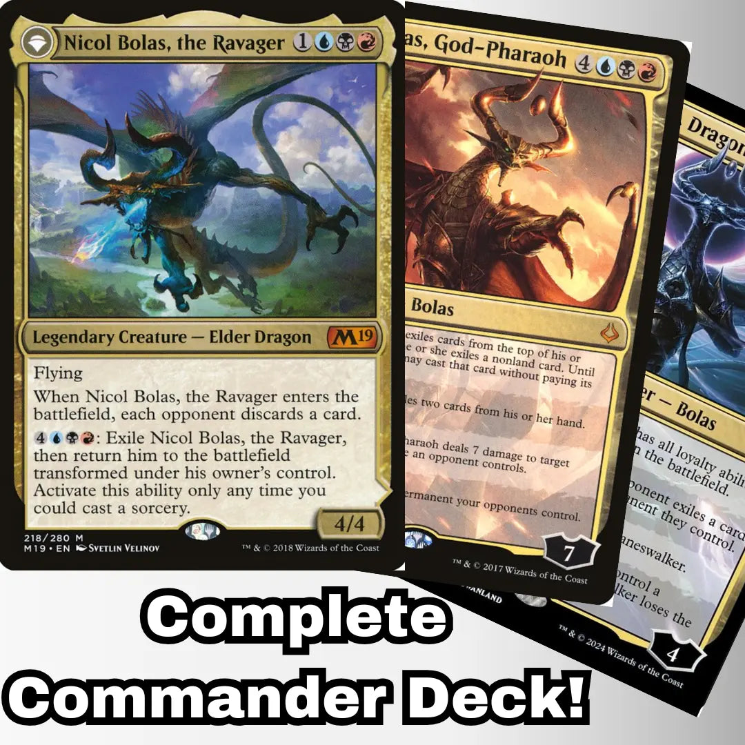 MTG Commander Deck EDH Deck Nicol Bolas, the Ravager 100 Magic Cards ...