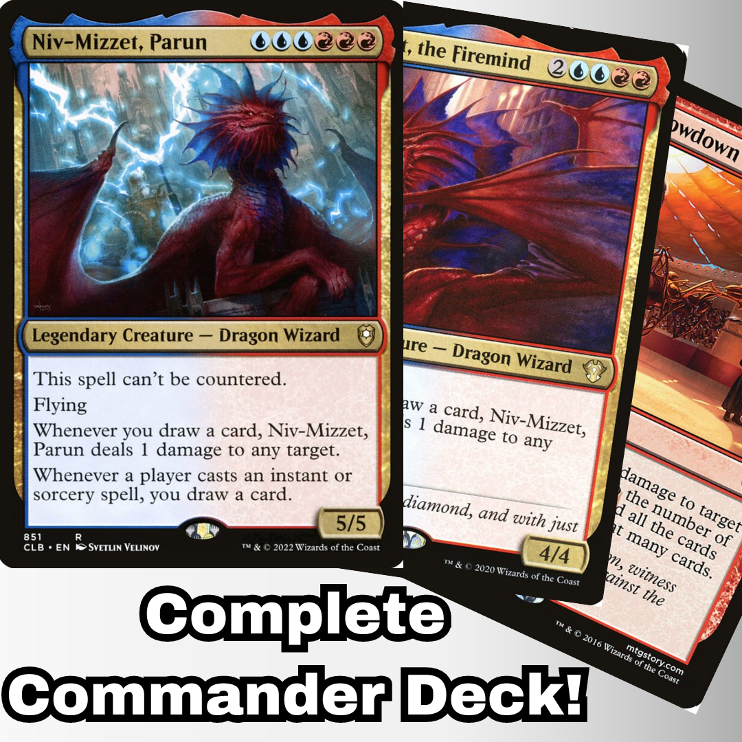 MTG Commander Deck EDH Deck Niv-Mizzet, Parun 100 Magic Cards Custom D ...