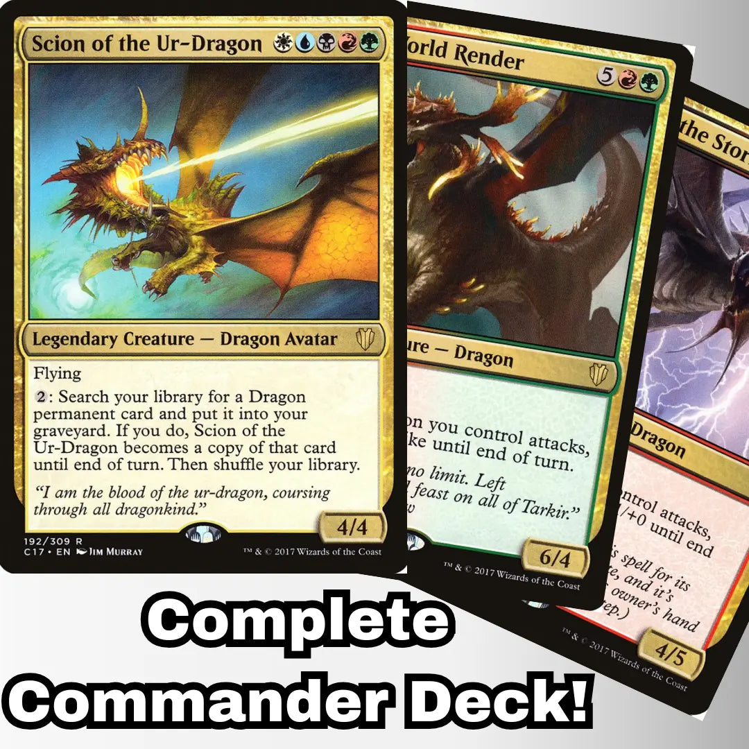 MTG Commander Deck EDH Deck Scion of the Ur-Dragon 100 Magic Cards ...