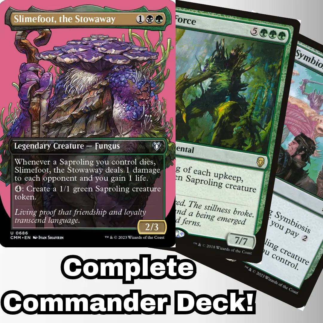 MTG Commander Deck EDH Deck Slimefoot, the Stowaway 100 Magic Cards ...