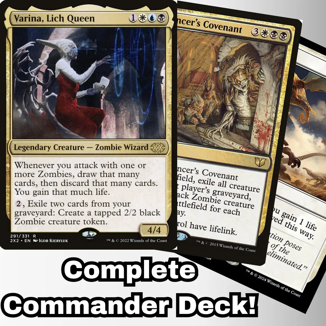 MTG Commander Deck EDH Deck Varina, Lich Queen 100 Magic Cards Custom ...
